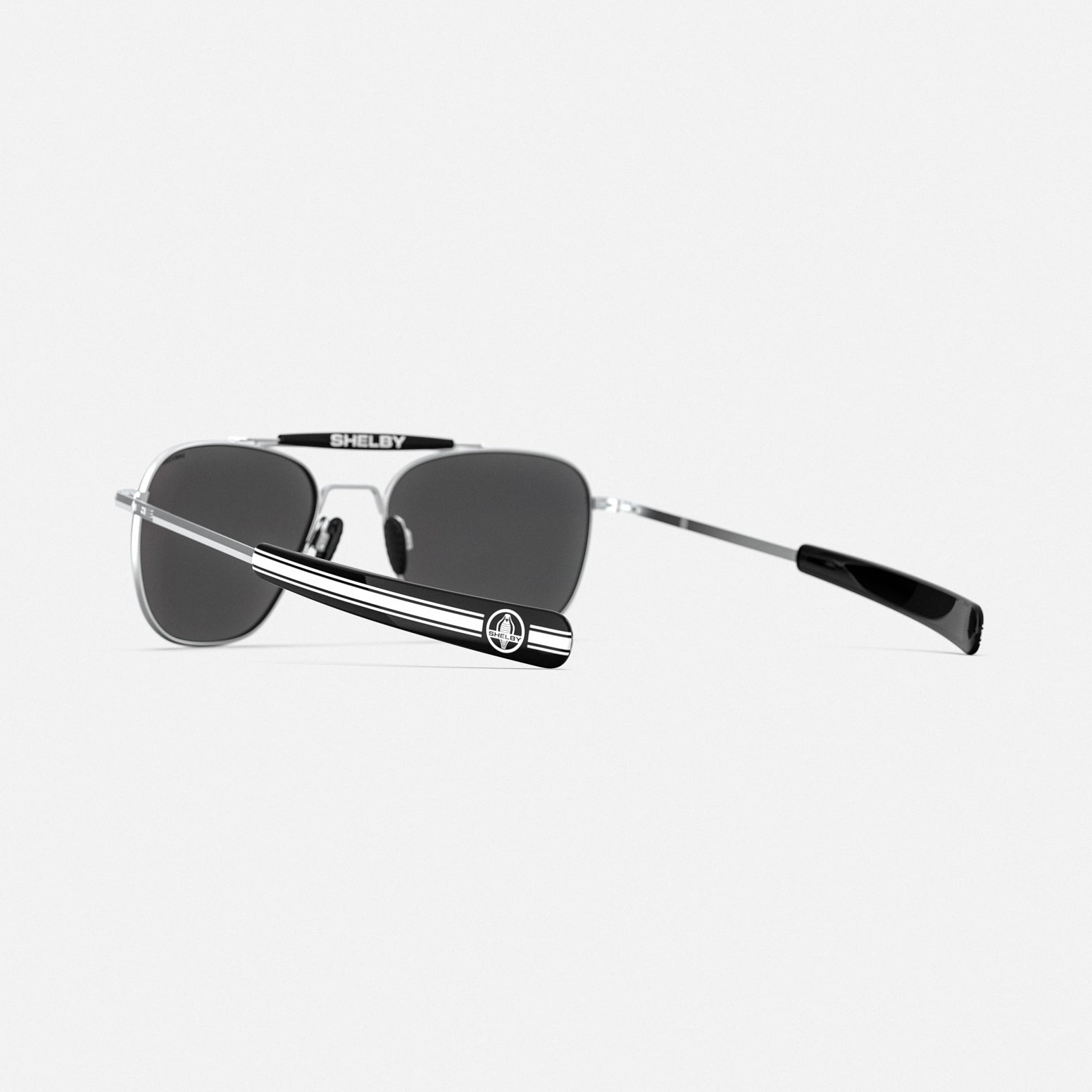 Randolph x Shelby - Aviator II - Matte Chrome & Apex Gray – Randolph USA