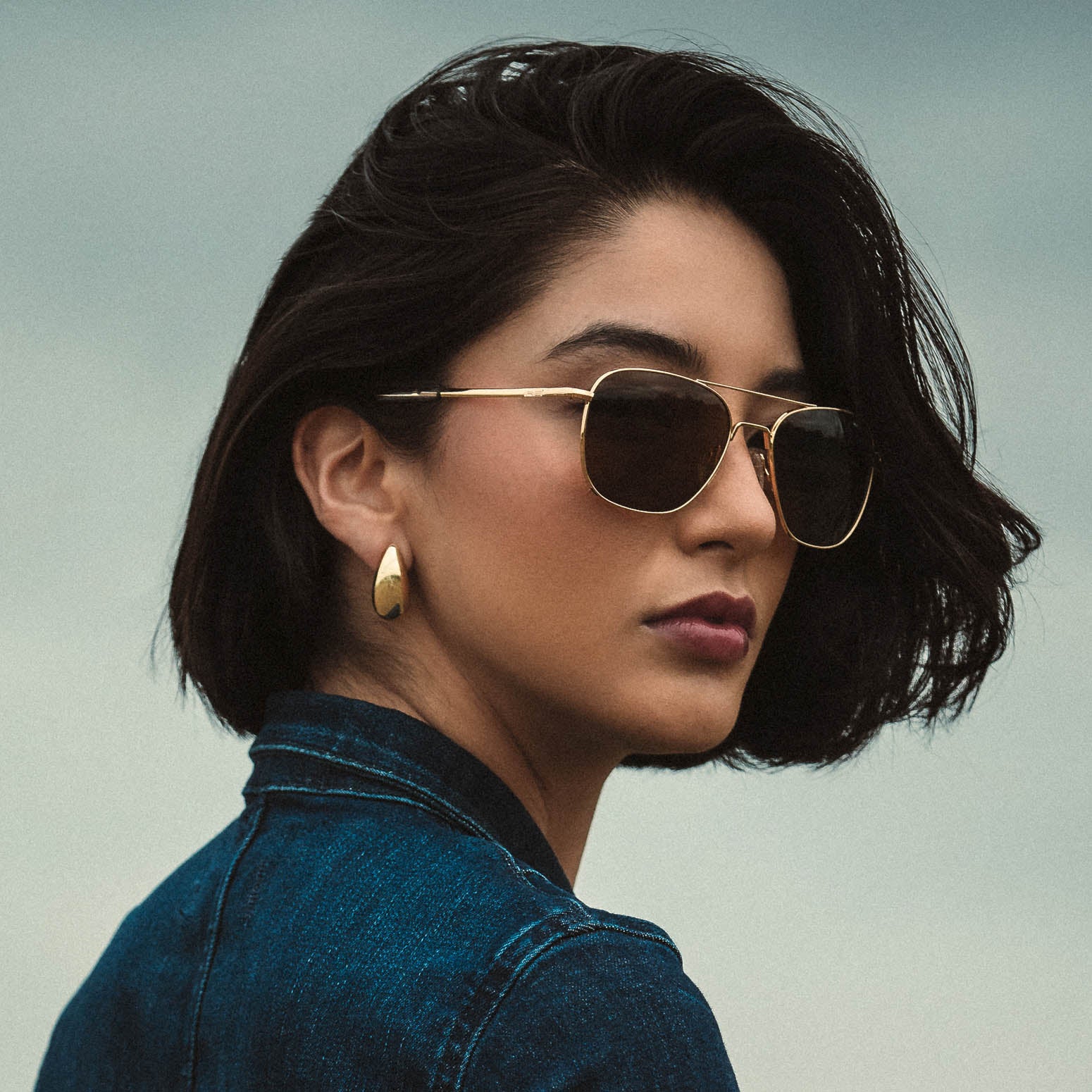 Aviator Military Special Edition 23K Gold Sunglasses | Randolph USA