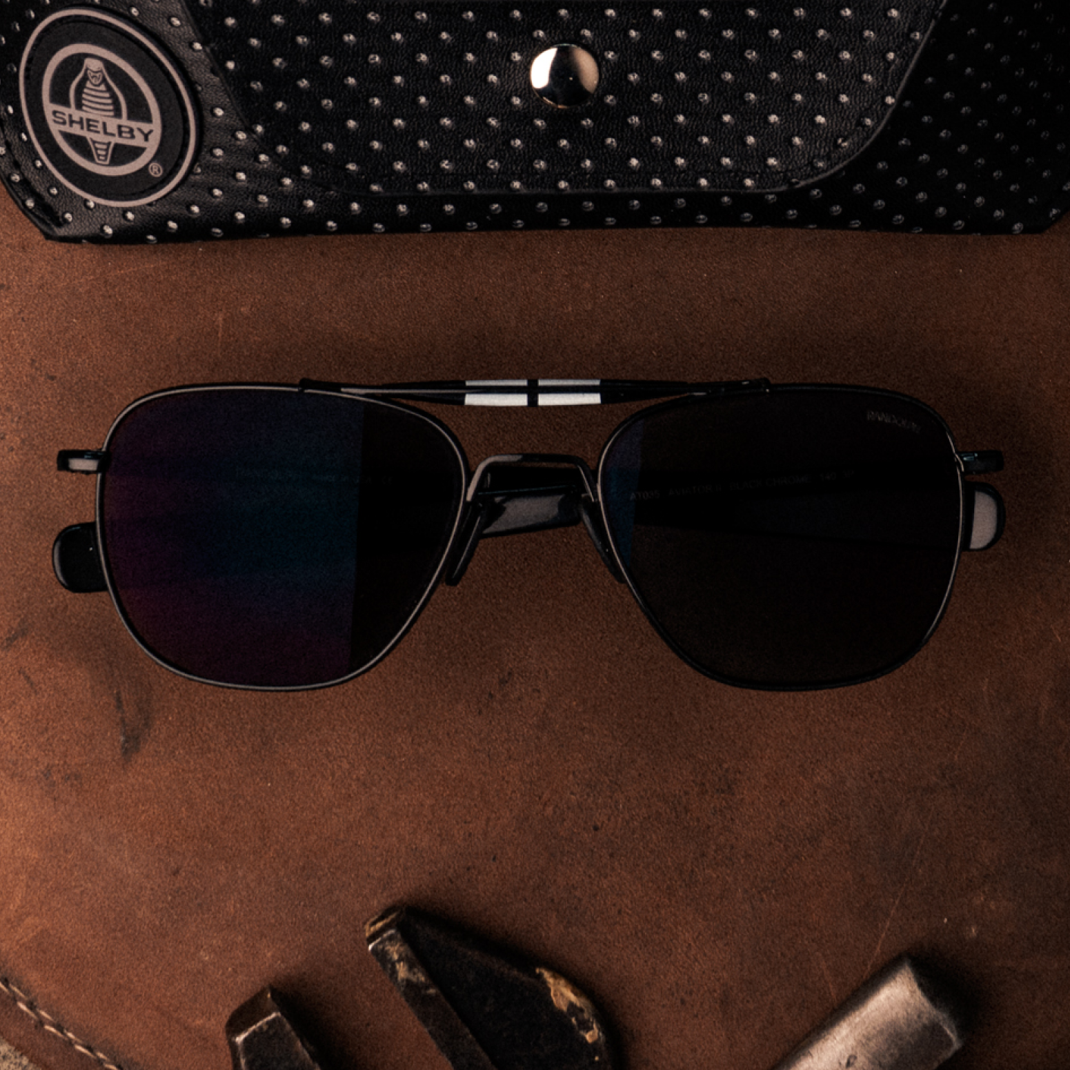Randolph x Shelby - Aviator II - Black Chrome & Apex Gray – Randolph USA