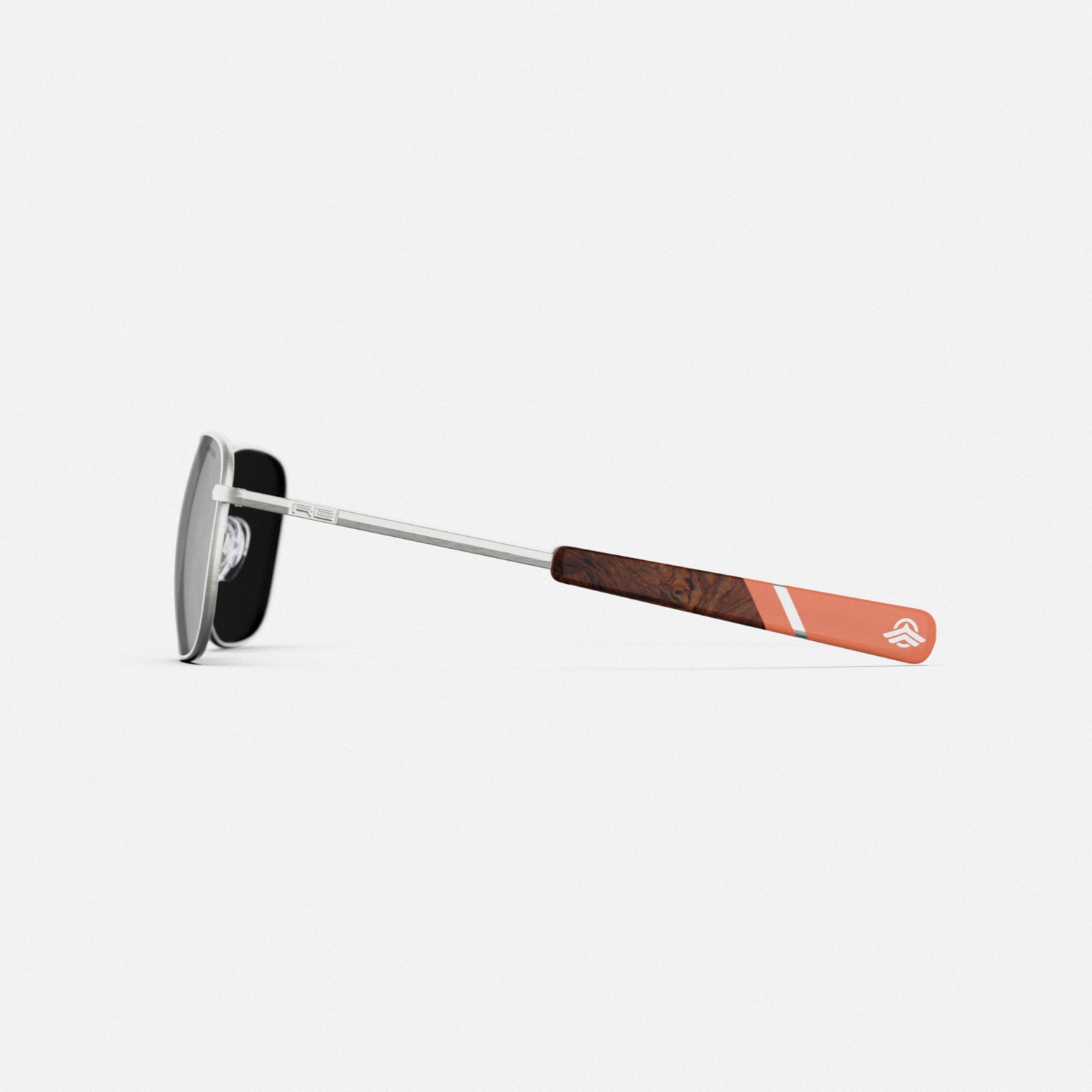 Aviator - Satin Silver & Polarized Silver Mirror Lenses | Randolph USA