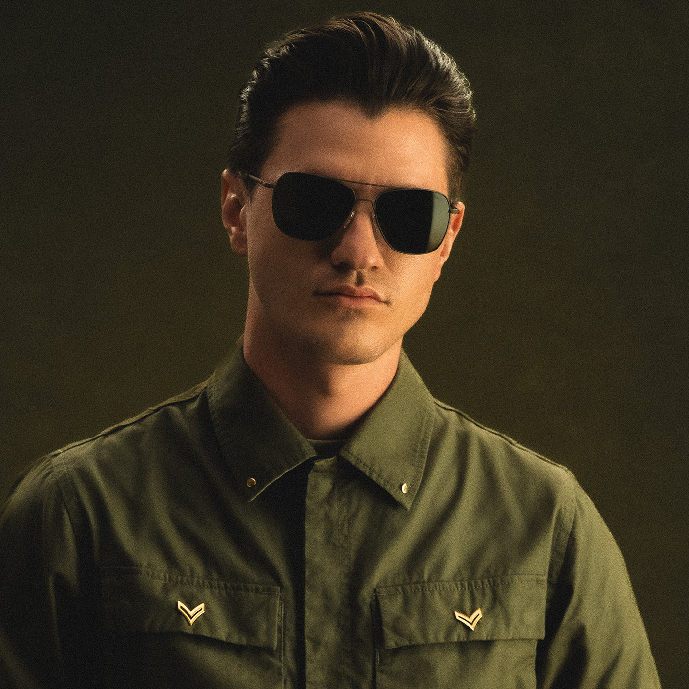 Class A Aviator - Military Olive & American Gray - Prescription Sungla ...