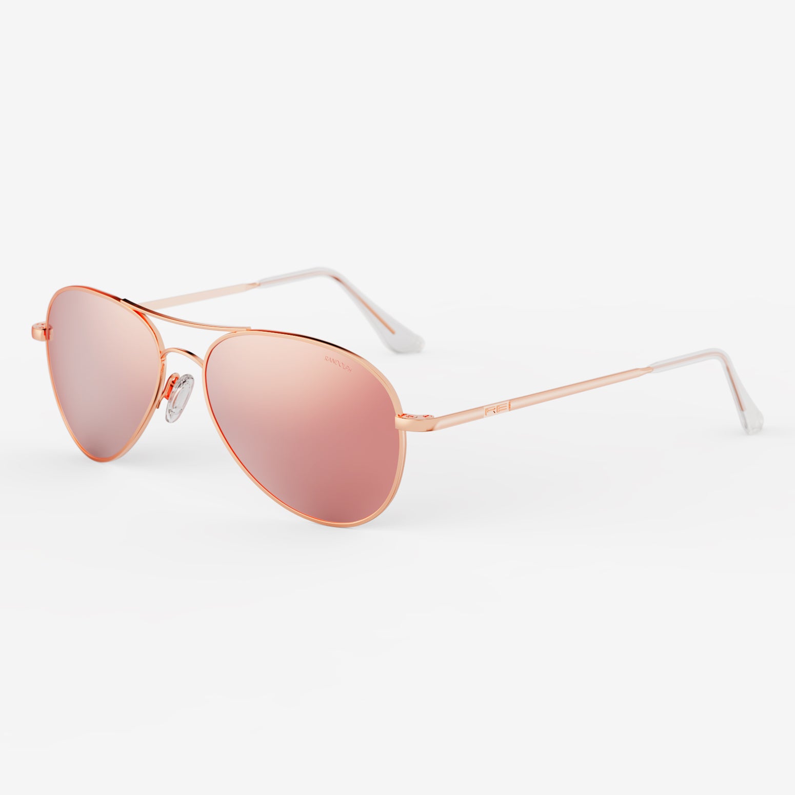 Amelia - 22k Rose Gold lens & Rose Gold frame Women Aviators – Randolph USA
