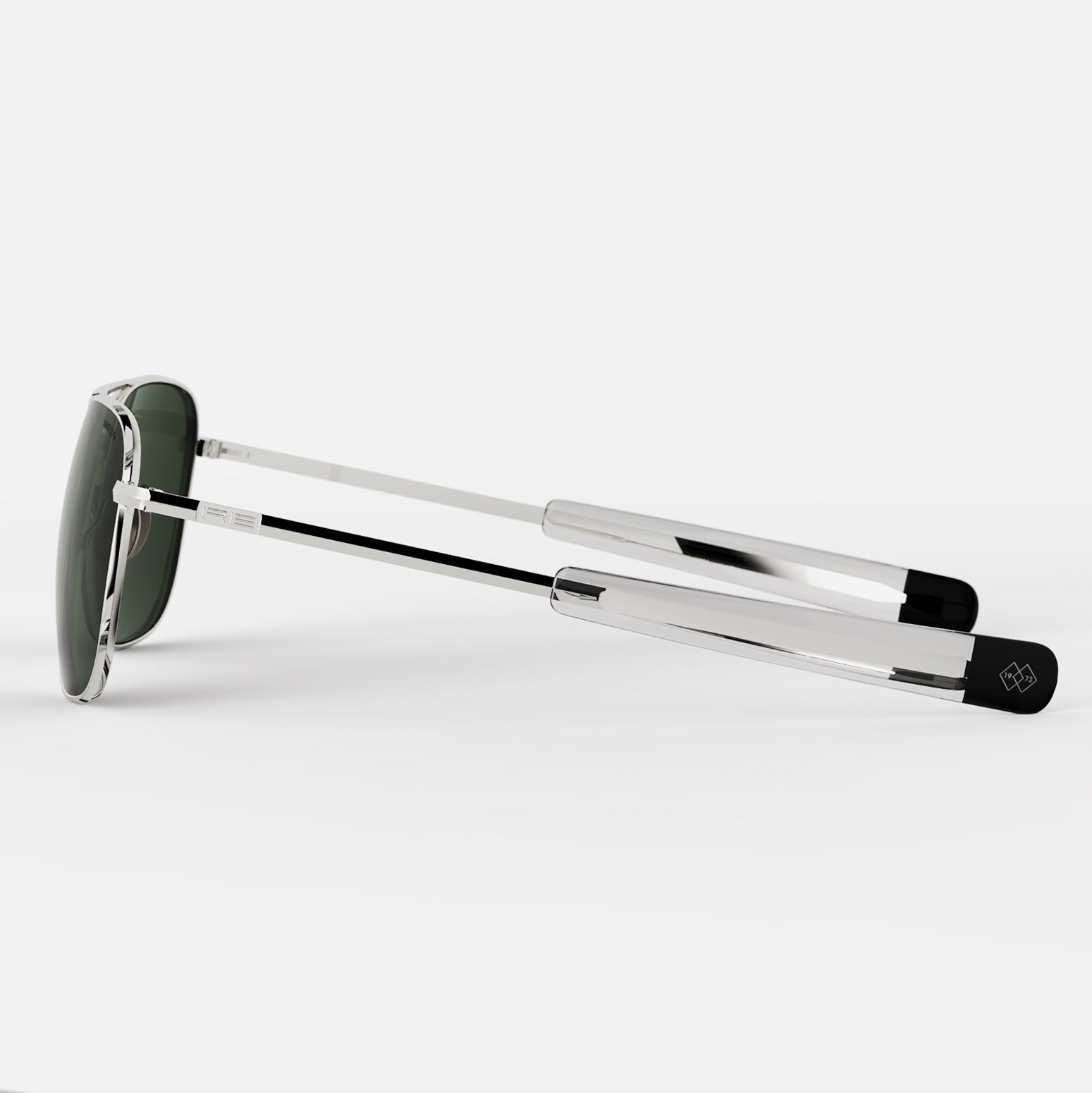 Aviator 23K White Gold & AGX Sunglasses | Randolph USA