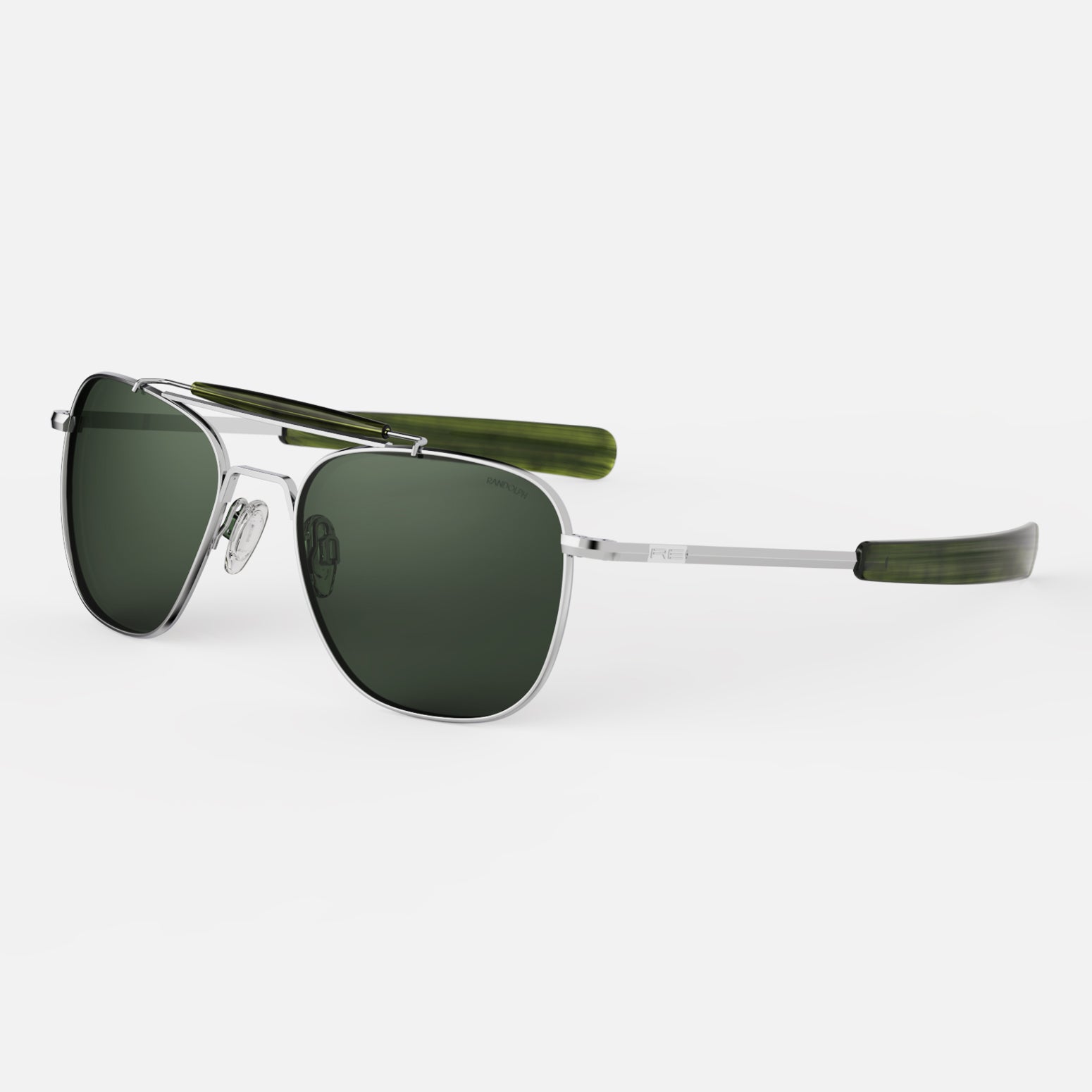 Aviator II Bright Chrome & AGX Sunglasses | Randolph USA