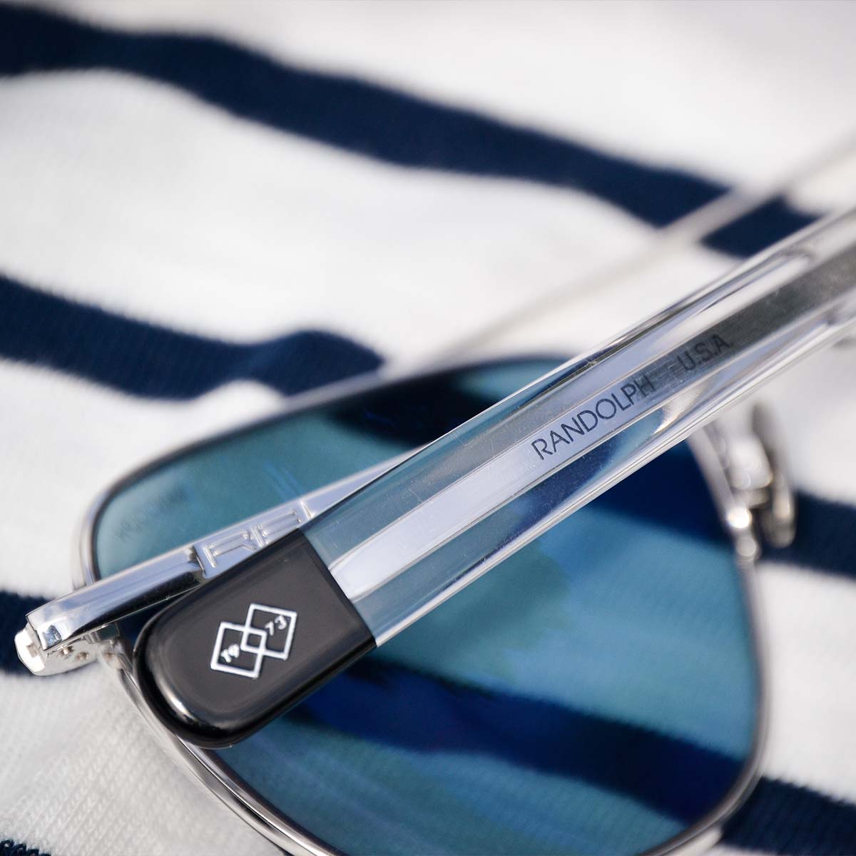 Aviator - 23k White Gold Sunglasses | Randolph USA